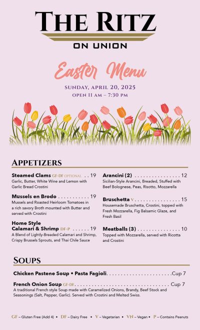 The Ritz on Union – Restaurant | Schenectady NY